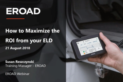 How to Maximize the ROI from your ELD | EROAD USA