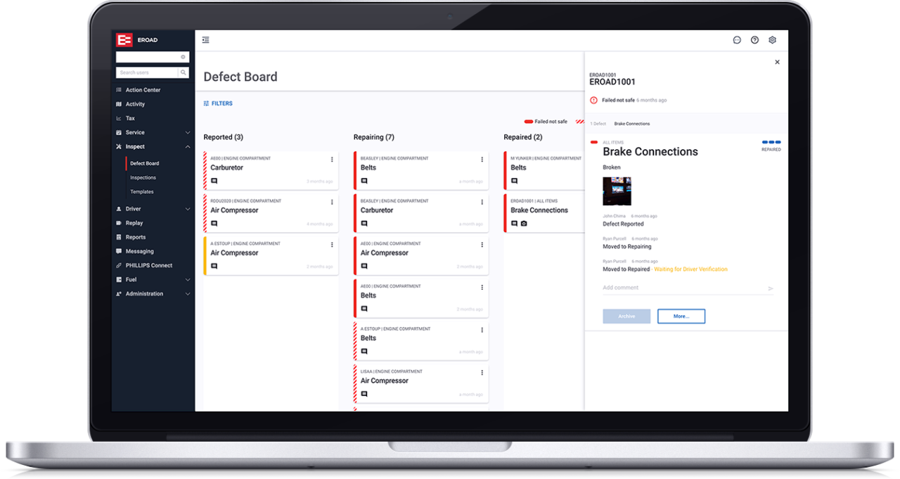 Transportation and Logistics Solutions for Large Fleets | EROAD USA